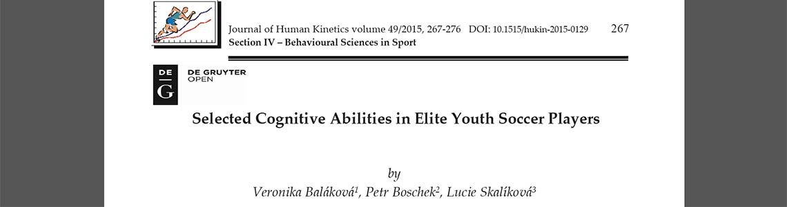Analyzing Cognitive Skills in Elite Youth Soccer Talents